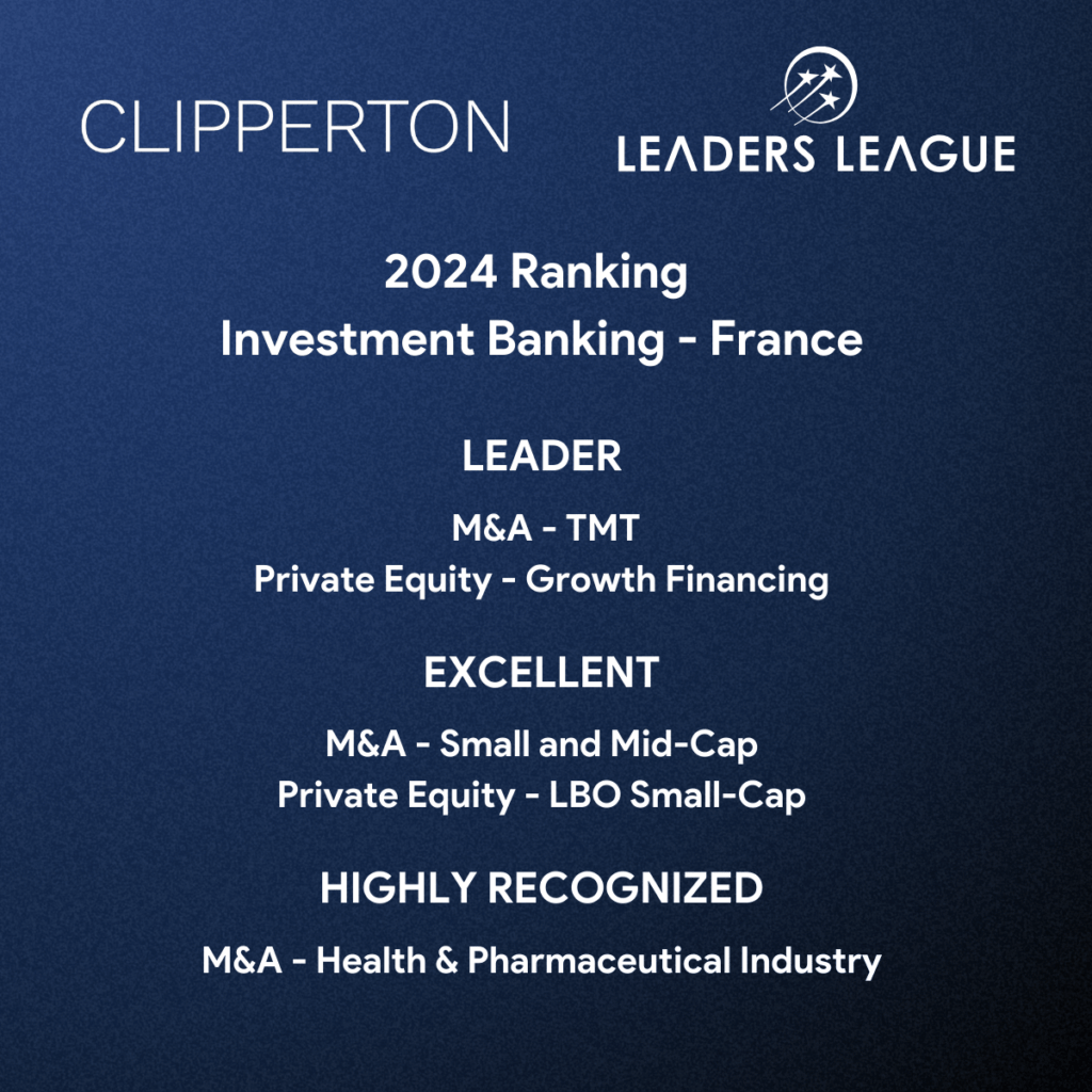 Clipperton is named #1 in M&A and Private Equity by Décideurs Magazine | Clipperton